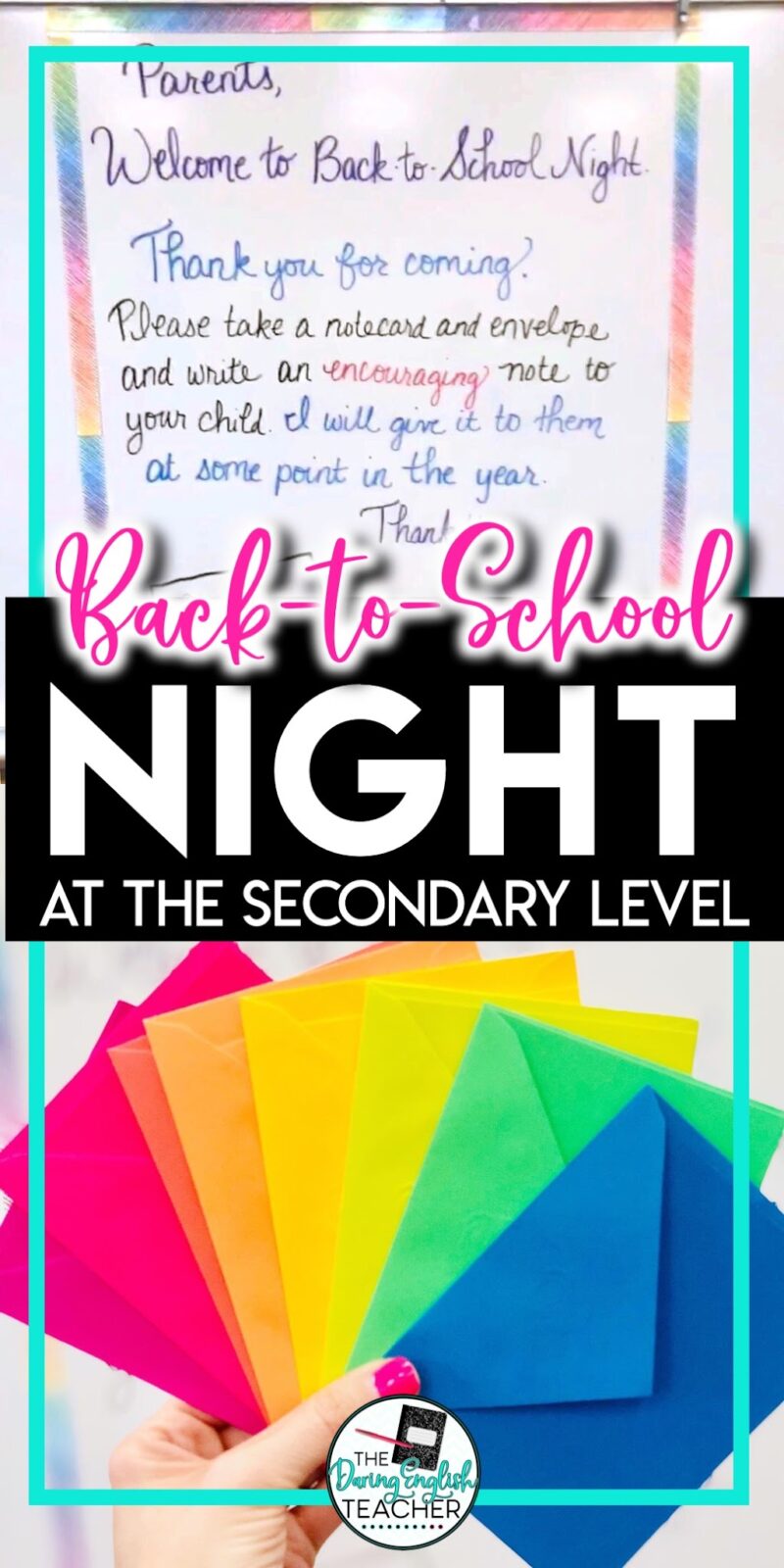 Back-to-School Night at the Secondary Level - The Daring English Teacher