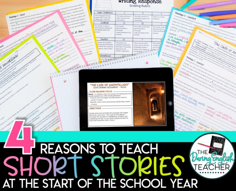 Teaching Short Stories at the Start of the School Year: 4 Reasons to ...