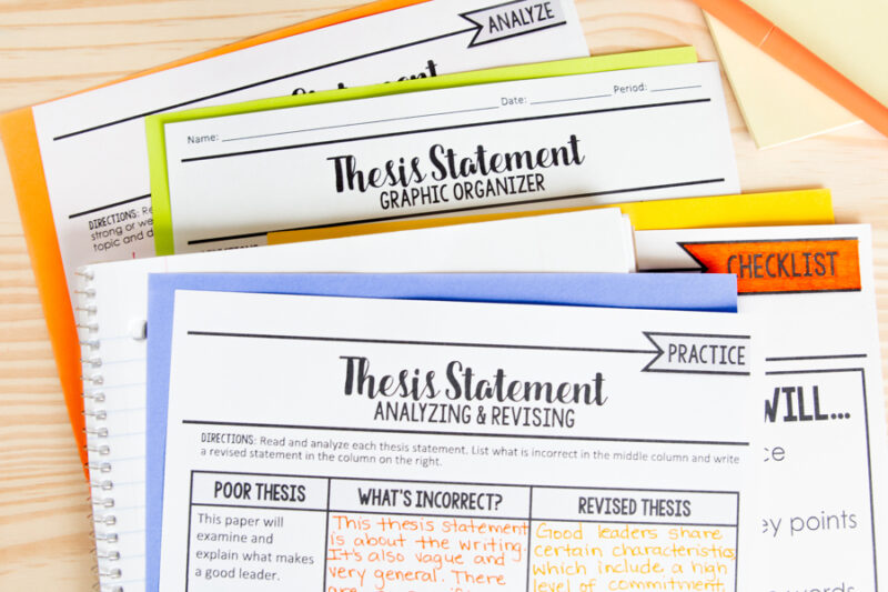 Teaching Thesis Statement Writing in Secondary ELA - The Daring English ...