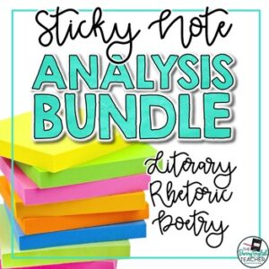 Sticky Note Analysis Bundle: Literary, Rhetoric, Poetry - The Daring ...
