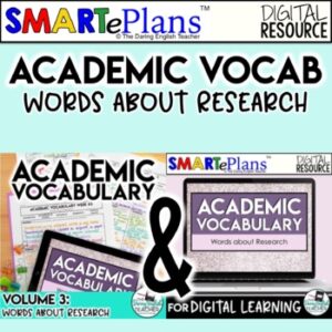 Academic Vocabulary Volume 3 (Digital & Print) - The Daring English Teacher