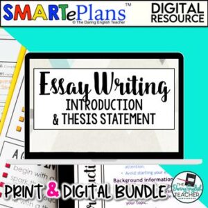 Thesis Statement and Introduction: Essay Writing Unit (Digital and ...
