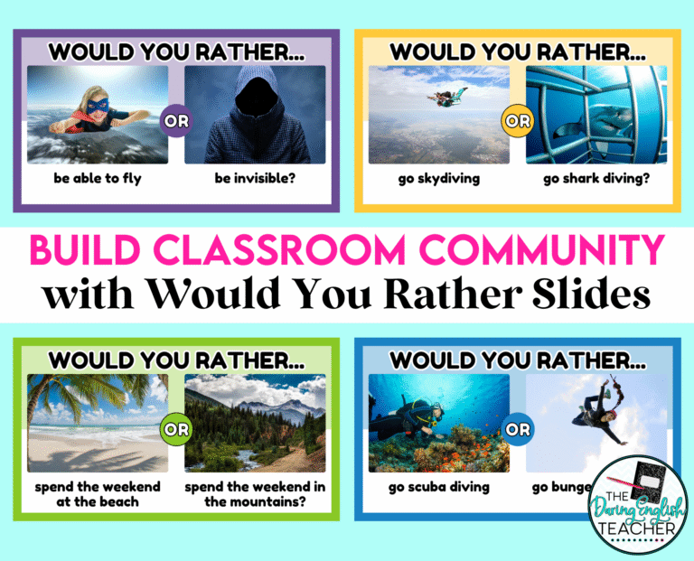 Build Classroom Community With Would You Rather Slides