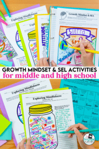 Growth Mindset And SEL Activities: 20 Ideas For The Secondary Classroom ...