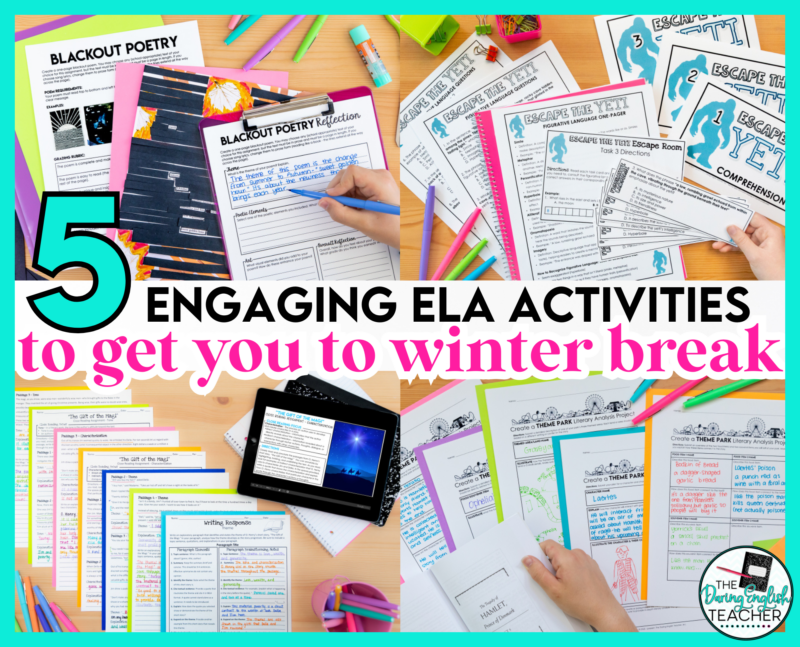 5 Engaging ELA Activities to Help You Power Through the Last Two Weeks ...